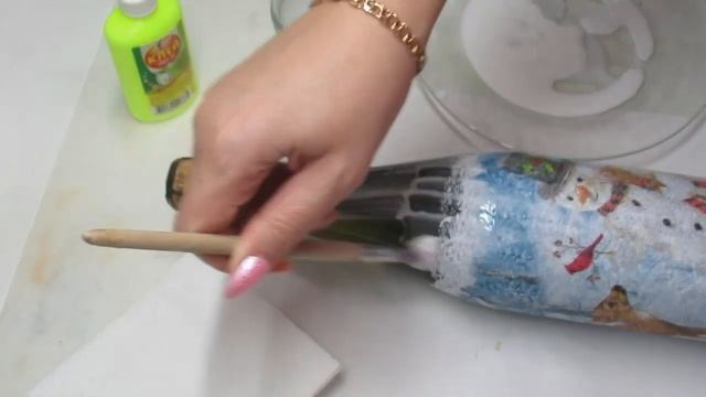 Новогодний декор шампанского!