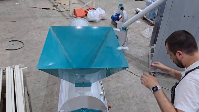 Станок для переработки отходов синтепона в синтешар шс-400 _ Переработка синтепона _ Для набивки