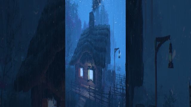 Приятные звуки дождя и грома для сна возле средневековых конюшен | Дождь 5 часов