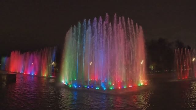 Санкт-Петербург Фонтан 60 летию Победы  c RGB подсветкой