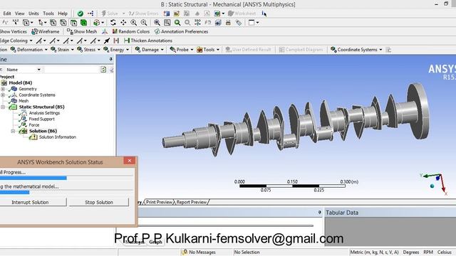 Fatigue life analysis of crank shaft using ANSYS workbench