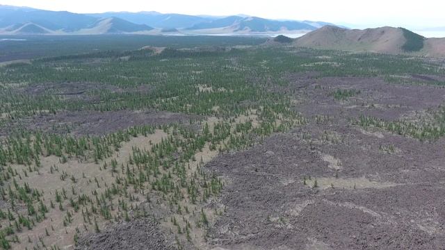 Монголия. Потухший  Вулкан Хорго.