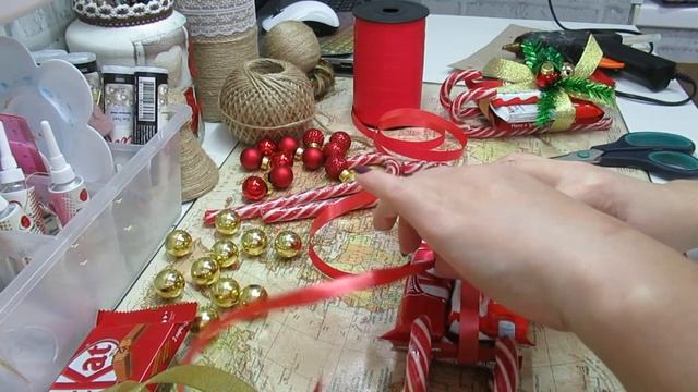 Сани из конфет! Подарок на Новый год!