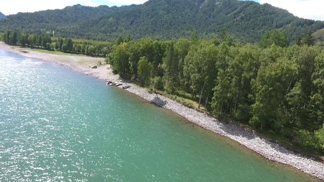 Республика Алтай, Усть-Коксинский район, поселок Мараловодка. Река  Катунь.  Встреча с друзьями.