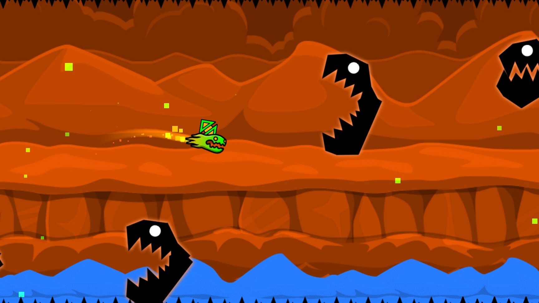 мой 1 уровень в geometry dash