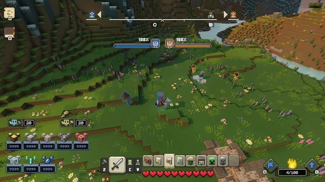 Minecraft legends villager team vs all mobs - команда жителей против всех мобов