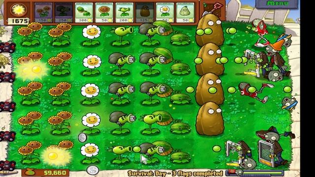 Plants vs  Zombies Растения против зомби прохождение#5