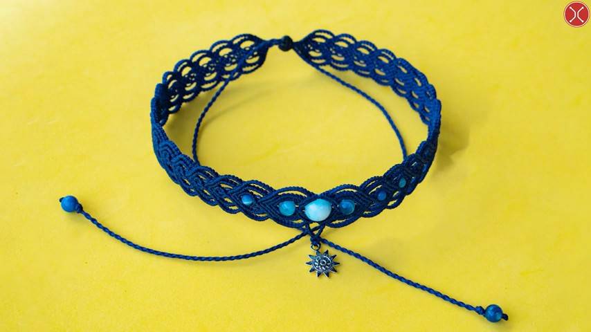Macrame tutorial - The Mia choker necklace｜ Hướng dẫn làm dây chuyền ôm cổ