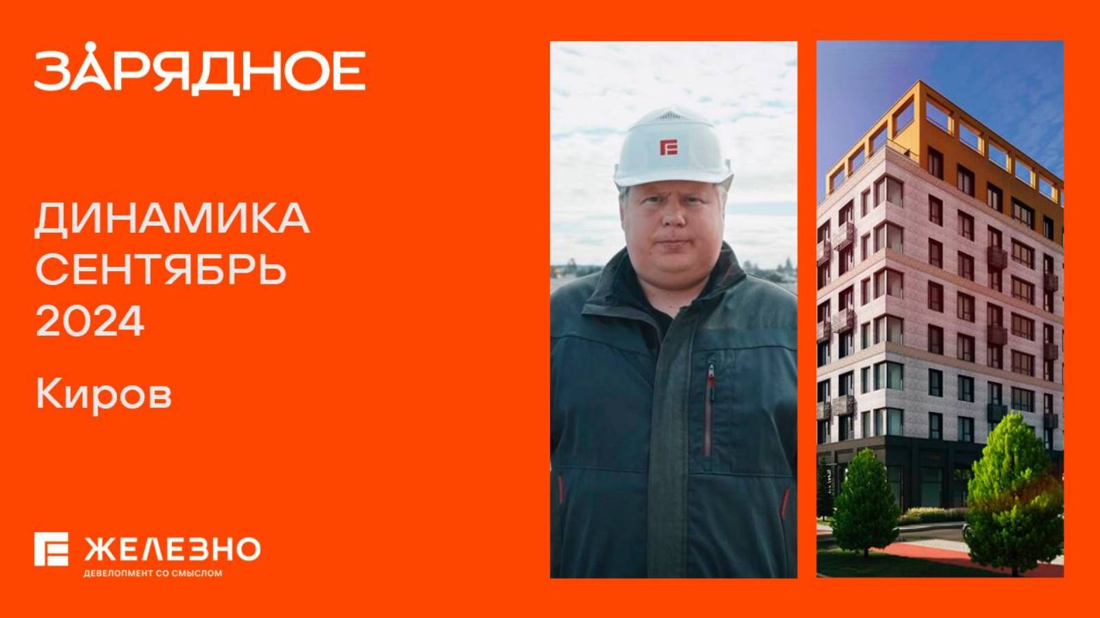 Зарядное, Киров | Ход строительства. Сентябрь 2024| Застройщик «Железно»