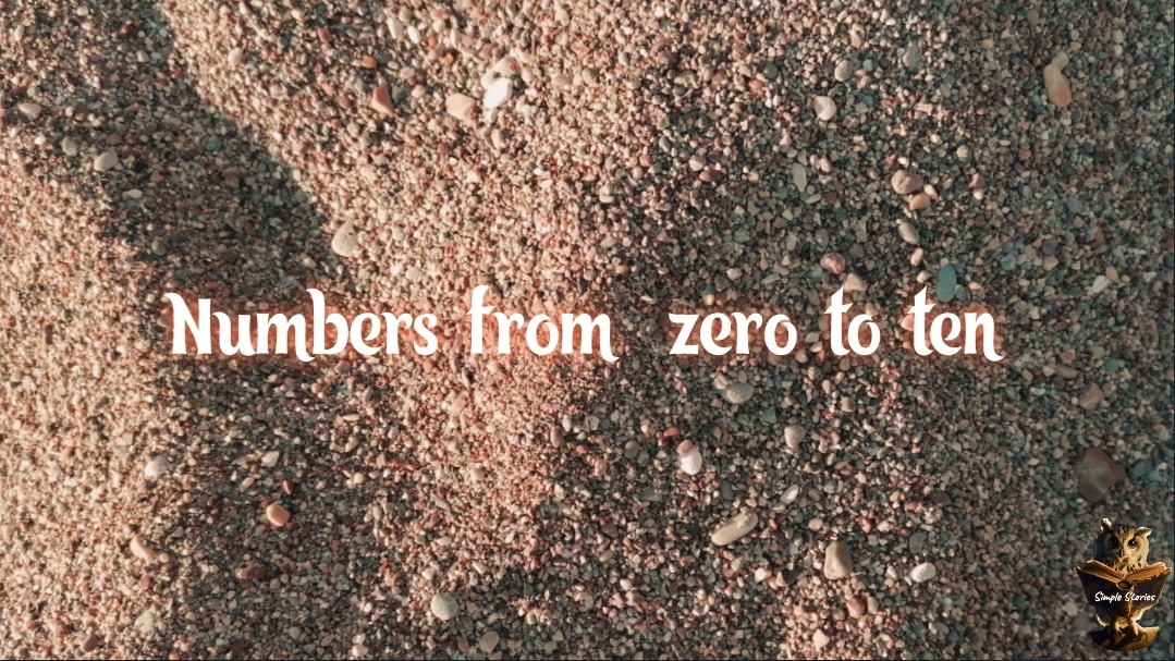 Numbers from zero to ten. 0 to 10 in English