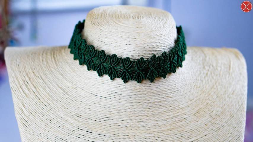 Macrame tutorial： The Midea necklace looping of elegant choker｜Hướng dẫn thắt vòng cỗ chok
