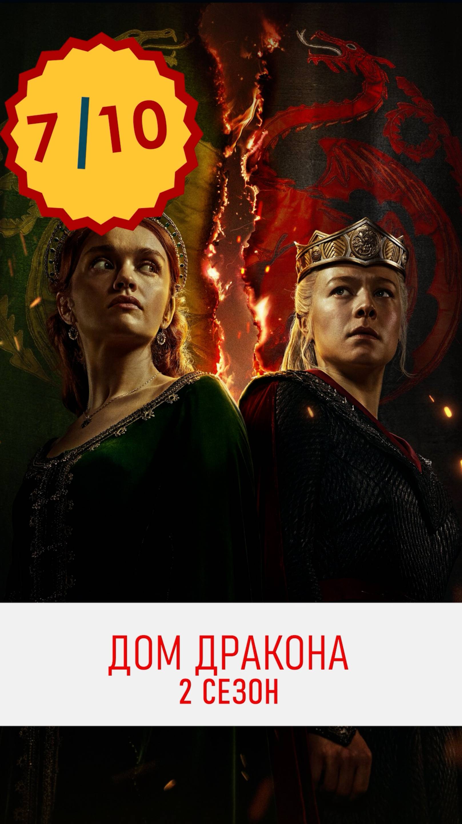 Дом дракона 2 сезон #кино #сериал #янямся #топ #тренды #новинки #обзор