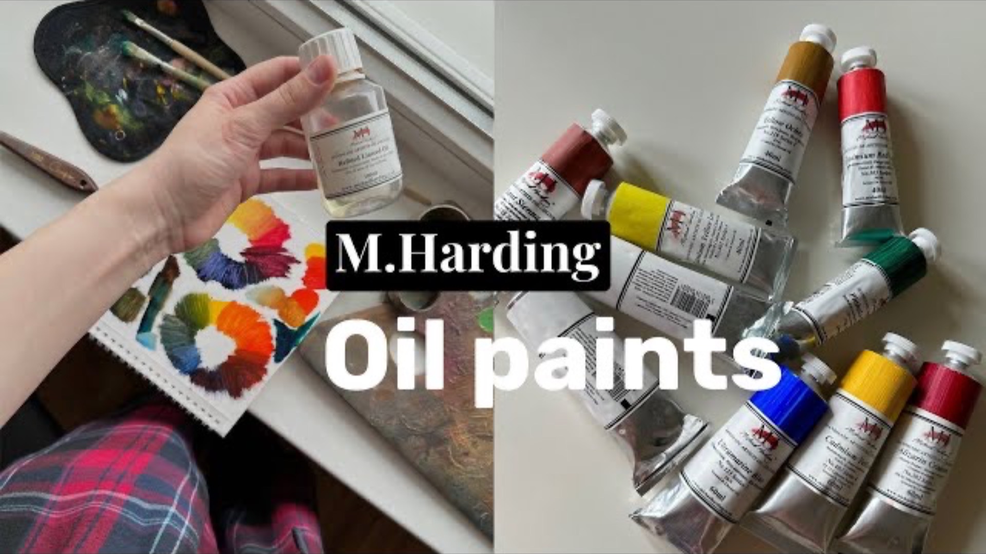 распаковка + демо / масляные краски M.Harding