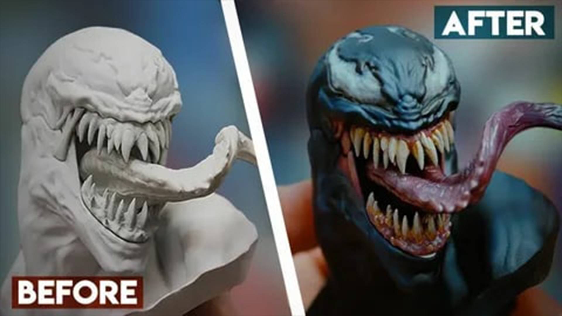 Рисуем "Веном" из фильма "Человек-паук против Венома" Sideshow - за кулисами