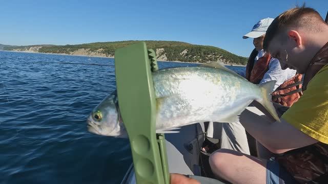 Рыбалка на Луфаря. Перевернуло лодку. Морское крещение