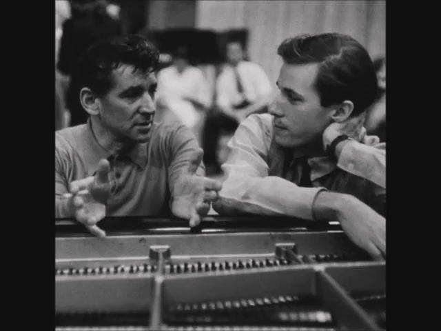 Brahms Concerto 1 in D minor - Glenn Gould - Leonard Bernstein mvt. 3 Rondo