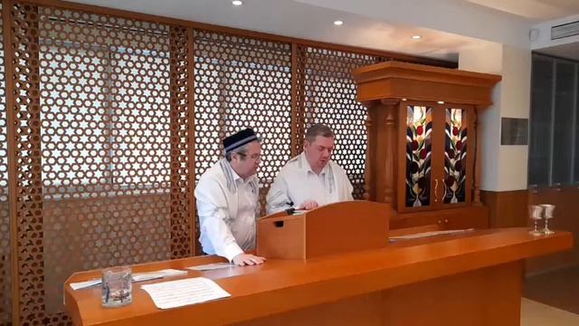 Шахарит ле-Шаббат, раввин Леонид Бимбат и Дмитрий Карпенко (30.01.2021)