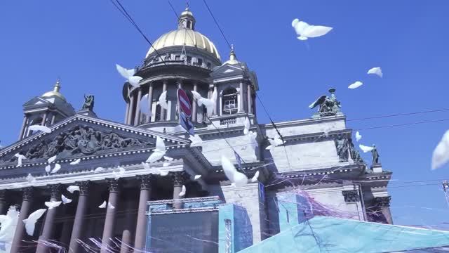 Санкт-Петербург. День и гимн города. Хор 5000 человек Май 2014