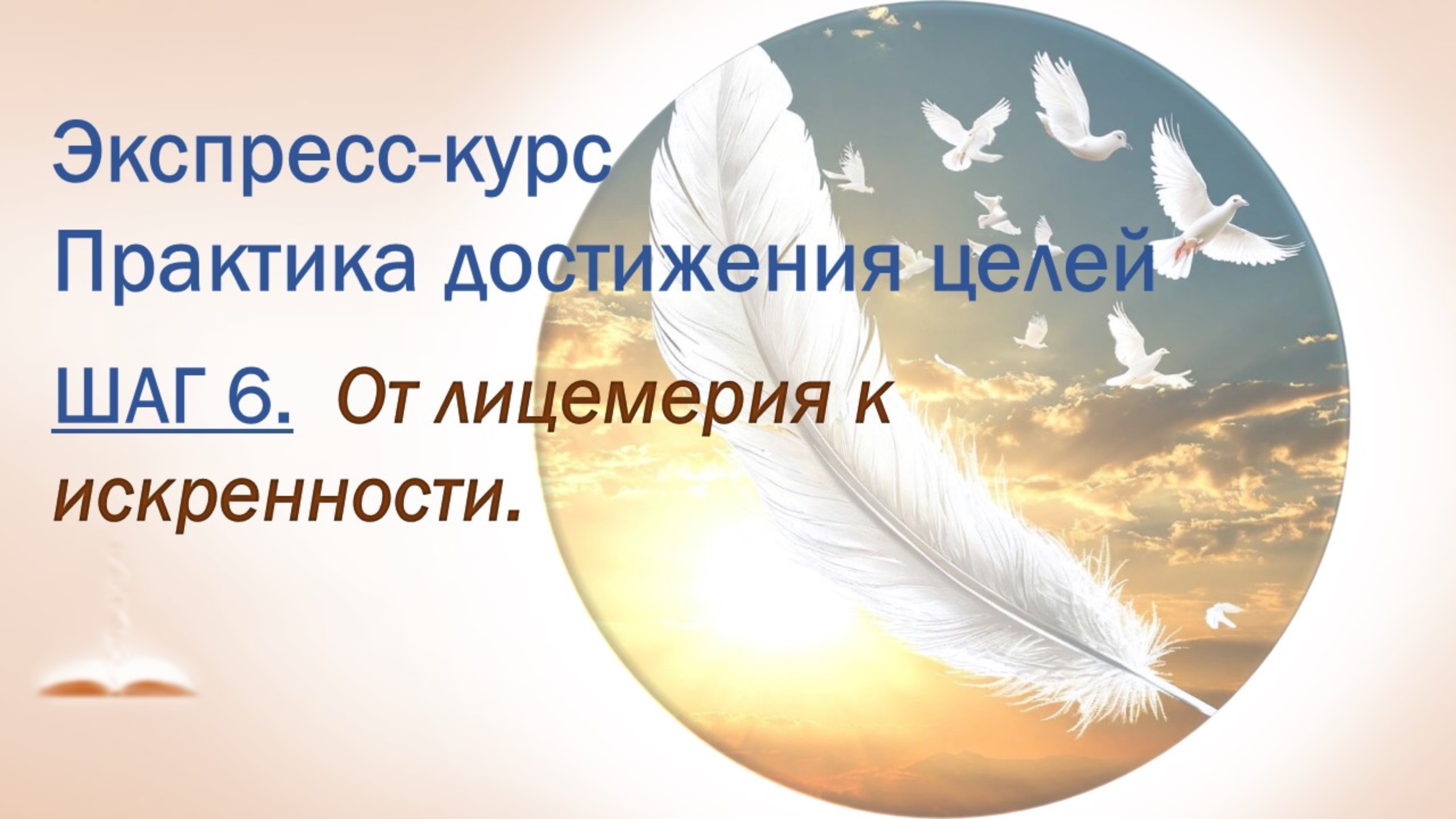 Шаг 6. От лицемерия к искренности. Экспресс-курс Практика достижения целей.