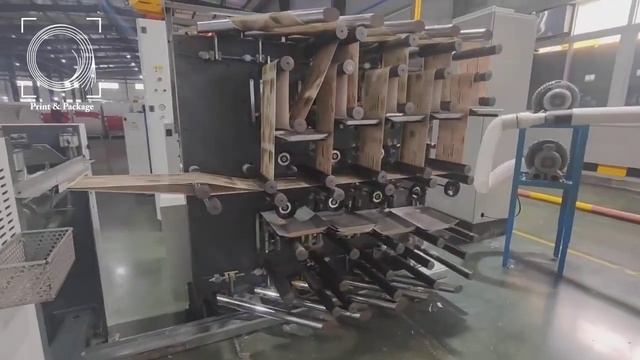 Автоматическая линия по печати, резки и упаковки оберточной бумаги