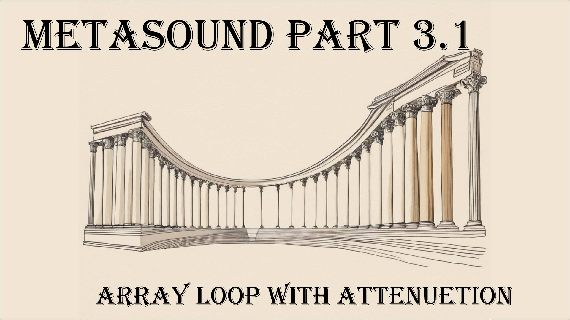UE5 Metasound. Array loop with attenuation.