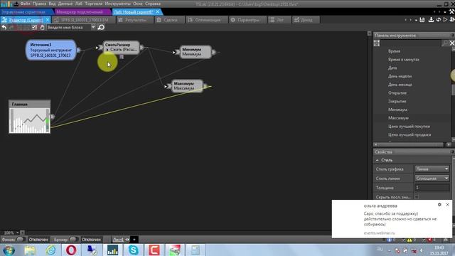 Алгоритмическая торговля в TSLab. Саро Микаелян - Курс 2. Занятие 5 / TSLab - Торговые роботы