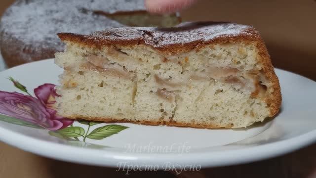 Шарлотка с Яблоками на Сковороде. Простой Классический Рецепт Яблочного пирога Без Духовки