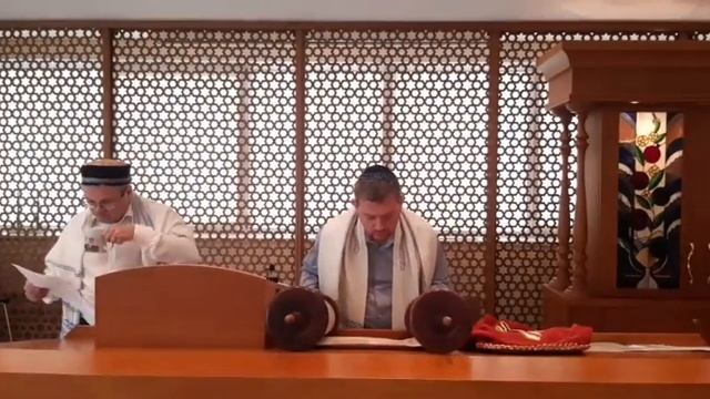 Шахарит ле-Шаббат, раввин Леонид Бимбат, кантор Дмитрий Карпенко