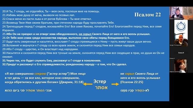 Пуримские чтения (6 марта 2023 г.)