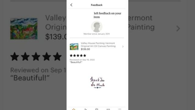 Reviews from my buyers ❤️❤️❤️ Valley Painting Oil Original Artwork from artist on Canvas