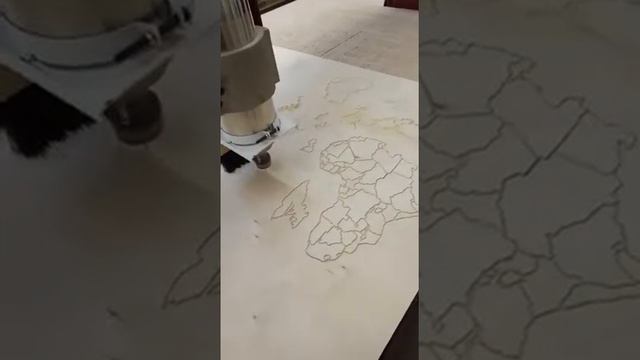 Карта мира на ЧПУ фрезере