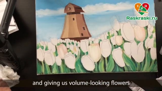 «Пейзаж. Мельница и тюльпаны - 2» как нарисовать МАСЛО | Сезон 1-5 |Мастер-класс