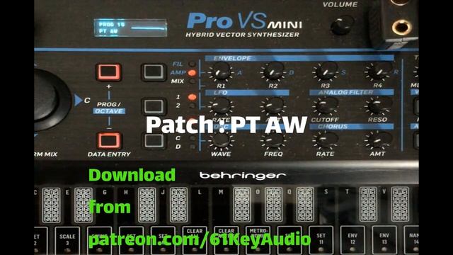 New Behringer Pro VS Mini patches - Mix & Match Volume 2
