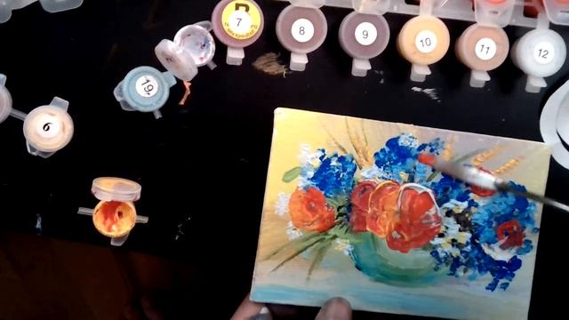 "Маки", как нарисовать цветок АКРИЛ! Мастер-класс для начинающих! Часть 5