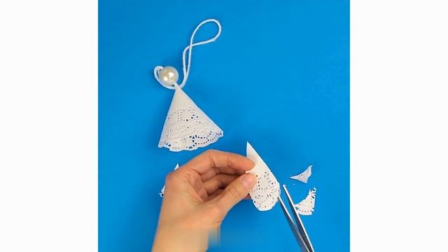 Поделки из бумаги Ангелочки, которые можно повесить на рождественскую елку