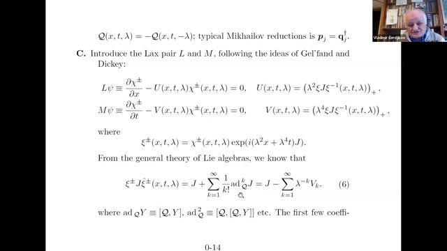 Seminar 18.09.2024: V.S. Gerdjikov (IMI, Bulgaria)