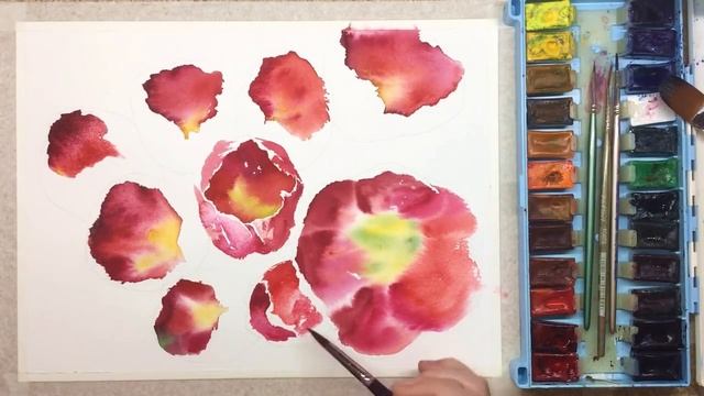 «Цветы. Тюльпаны к 8 марта» как нарисовать АКВАРЕЛЬ| Сезон 4-1 |Мастер-класс ДЕМО