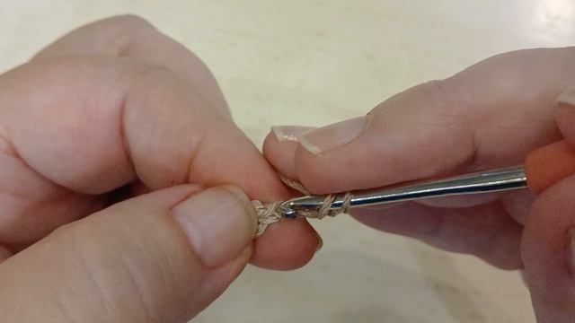 Ещё один способ начала вязания салфетки