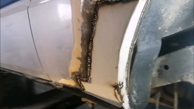 Ниссан мистраль #3 кузовной ремонт. Старая добрая пена!