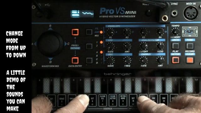 Behringer Pro VS MINI Arpeggiator Step by Step Tutorial