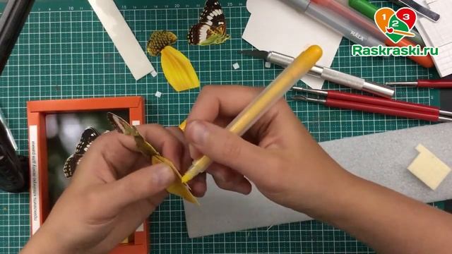 Папертоль БАБОЧКА! Красиво и просто! Собираем вместе