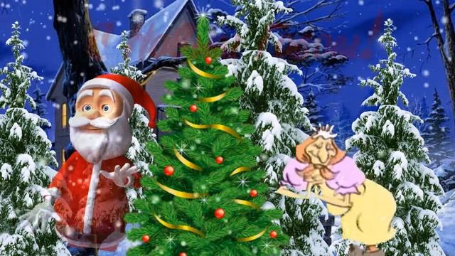 новогодний футаж