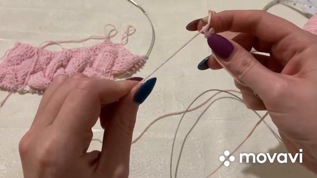 Эластичный набор петель. Как набрать петли на спицу