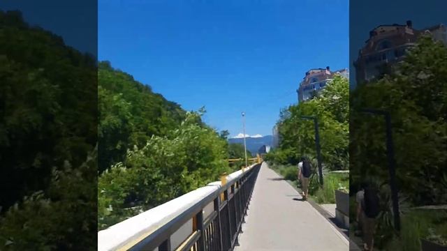 ЖК "Чайные холмы" г. Сочи, пос. Дагомыс на фоне гор.