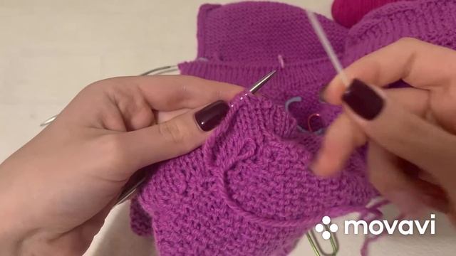 Закрытие резинки 1х1 иголкой