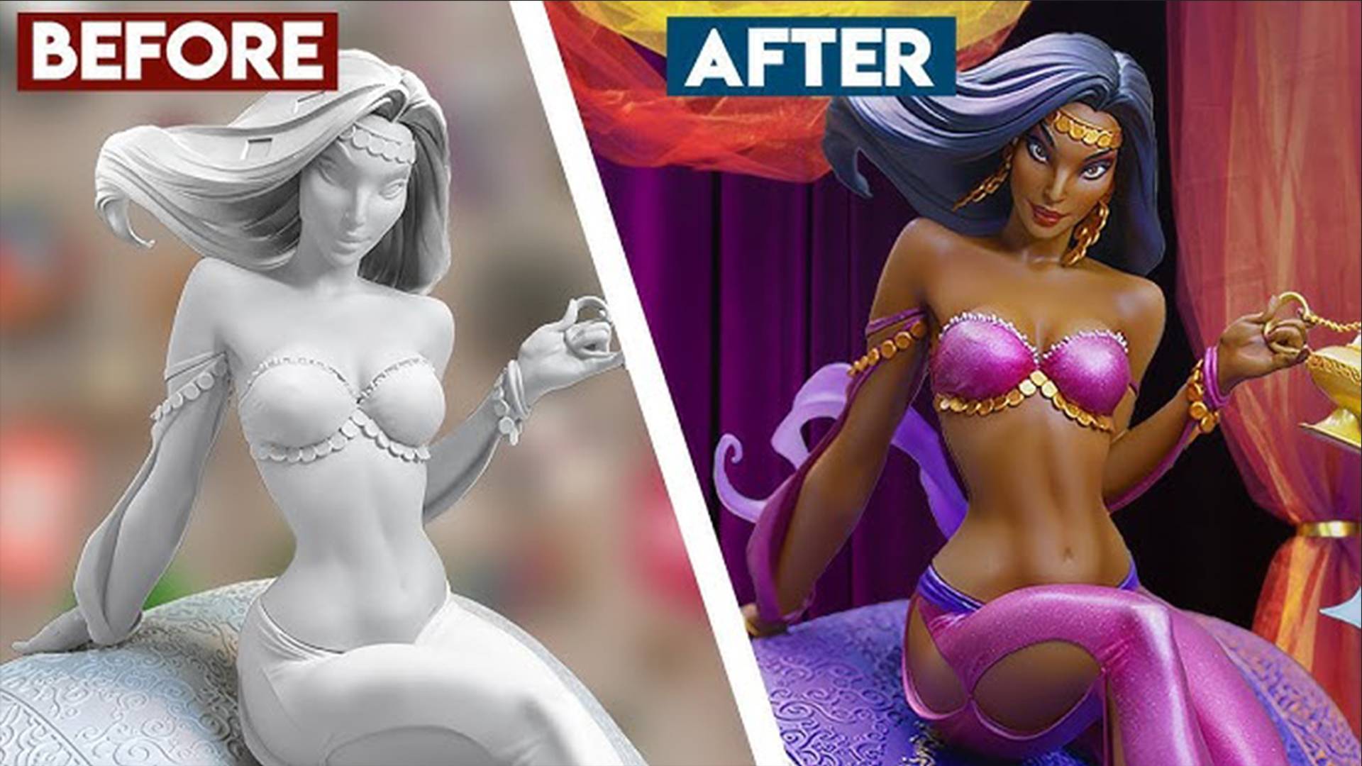 Рисуем статую в стиле сказочных фантазий!