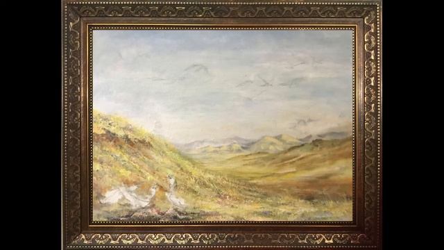 "Завтрак на траве. Пейзаж", процесс рисования АКРИЛ! Мастер-класс