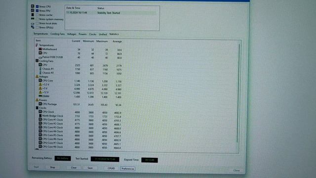 STRESS TEST RYZEN 7 5700X