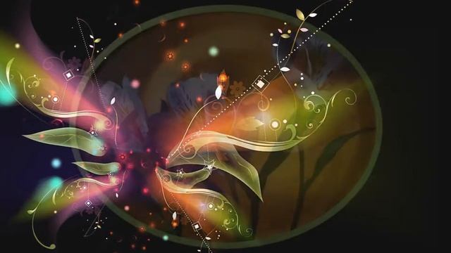 Цветы в светографике.