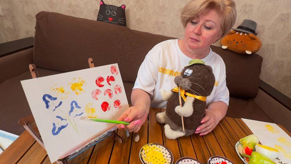 Займем ребенка здесь и сейчас. Выпуск 9. Рисуем овощами.